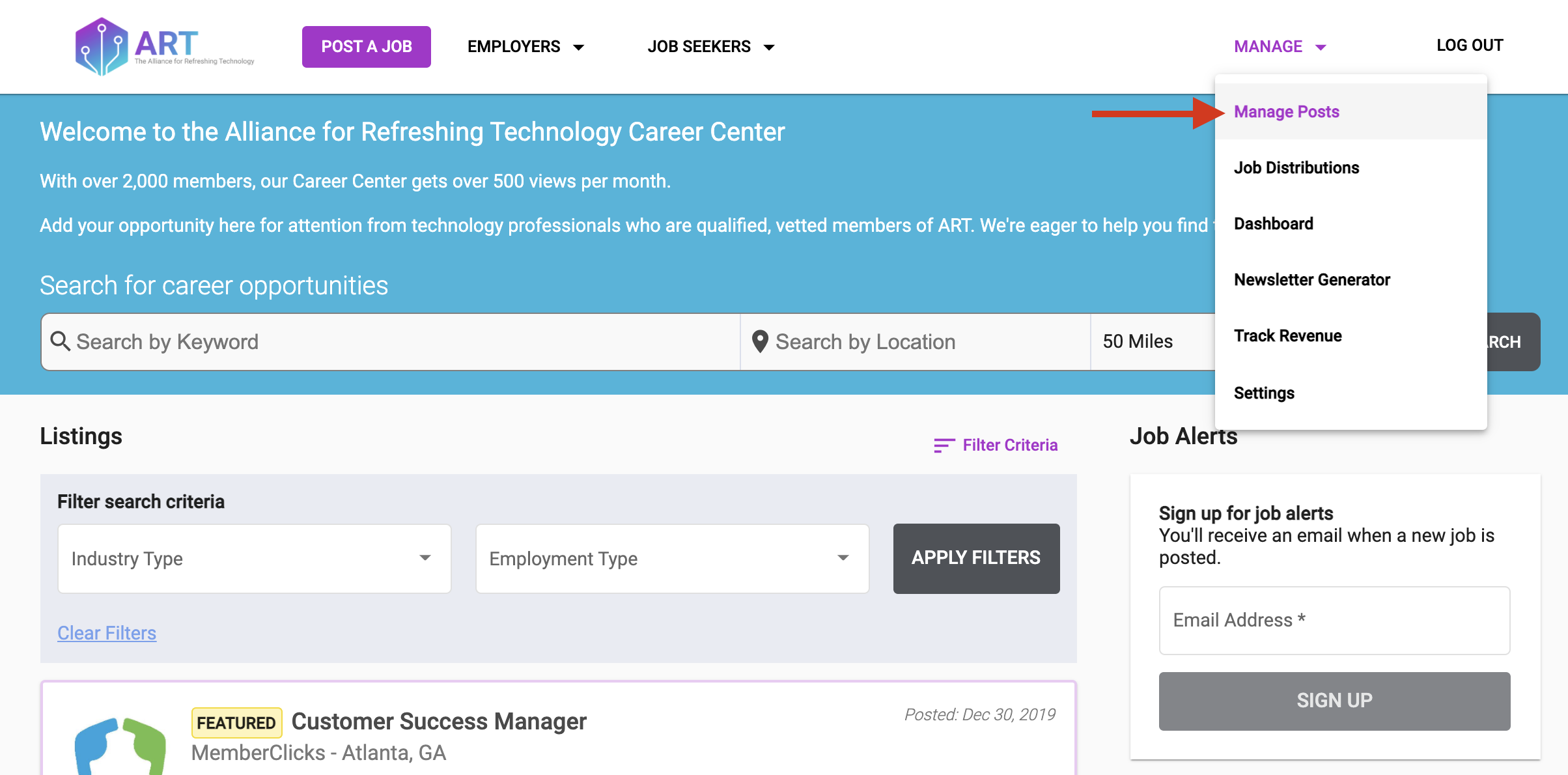 Job Board: How to Manage Posts and Review Applications – MemberClicks Trade