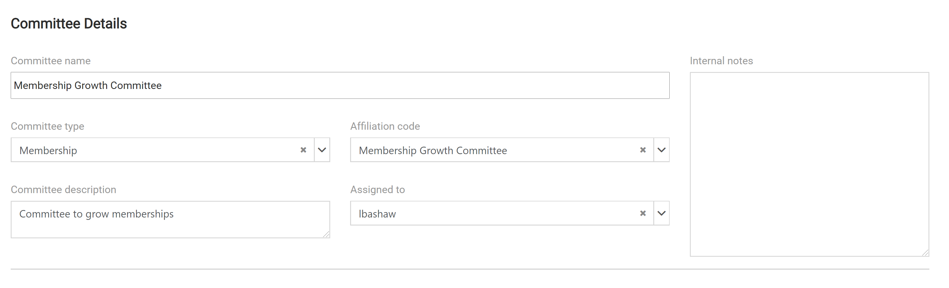 Create a New Committee – MemberClicks Trade
