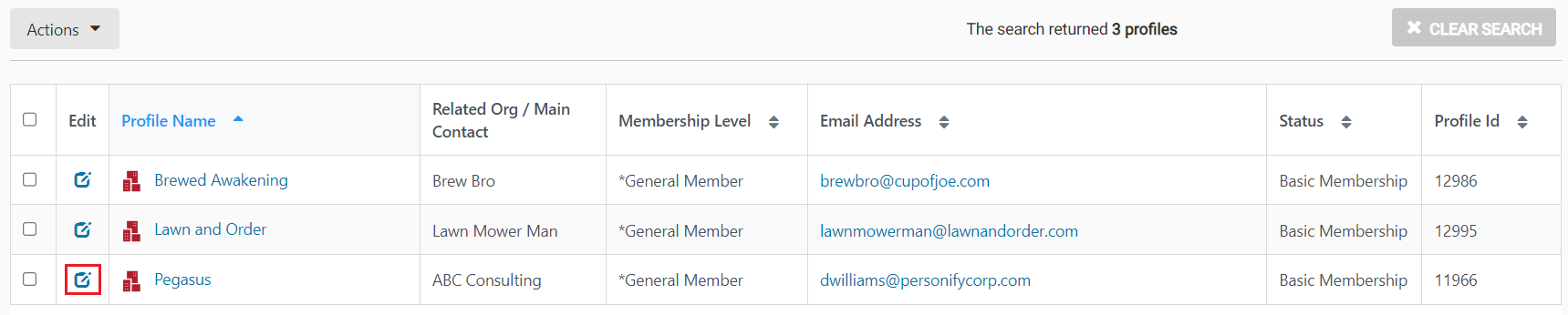Profile Edit Screen – MemberClicks Trade