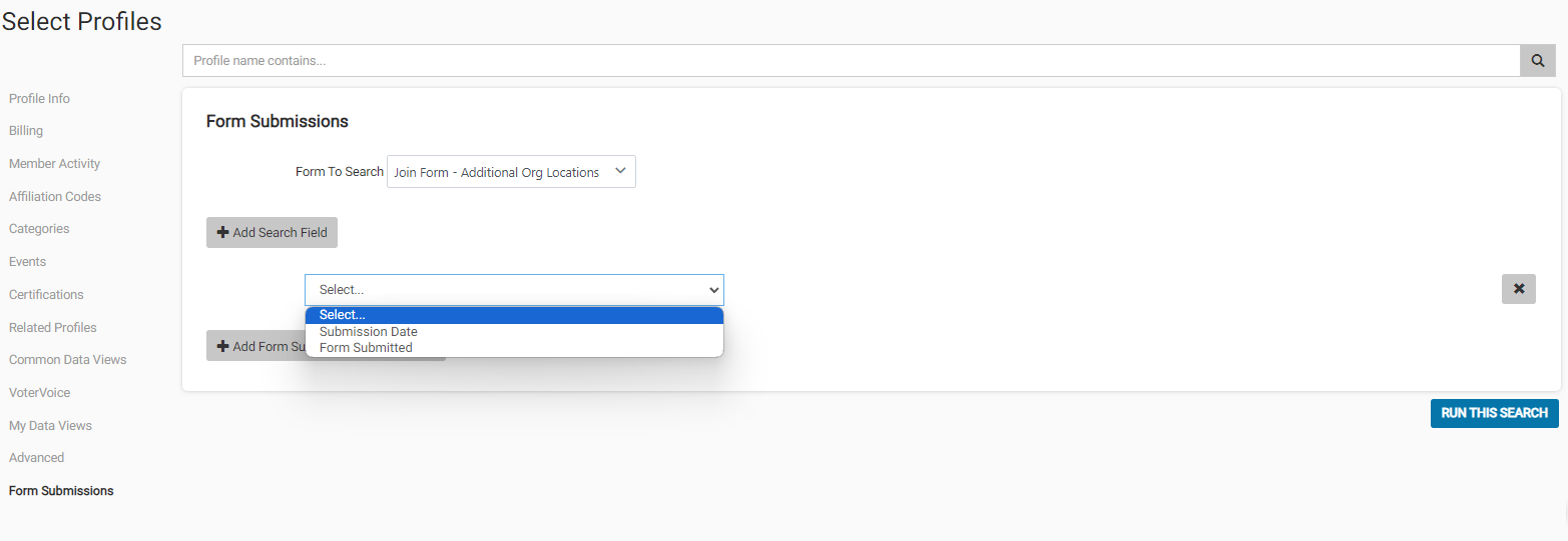 Breakdown of the Profile Selector Tabs – MemberClicks Trade