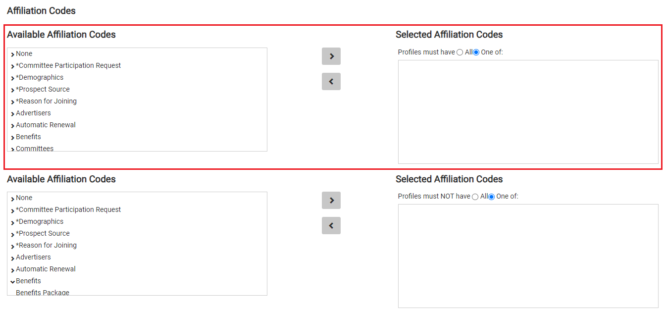 Breakdown of the Profile Selector Tabs – MemberClicks Trade