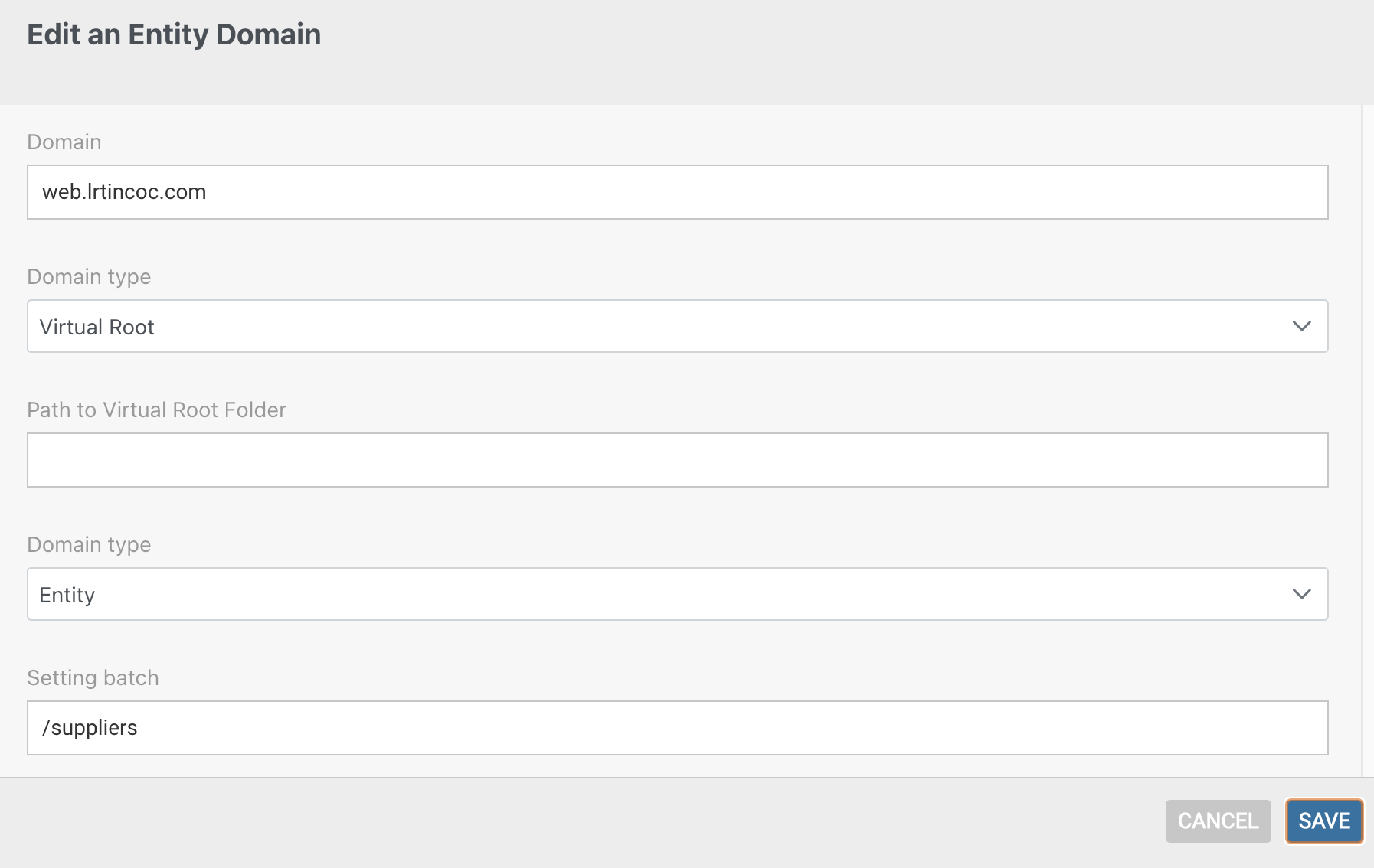 Entity Domain Management – MemberClicks Trade