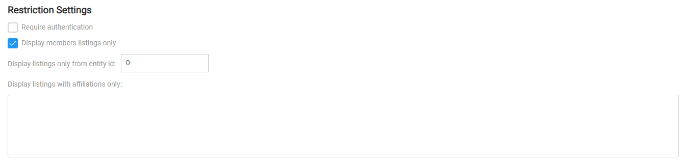 Directory Settings – MemberClicks Trade