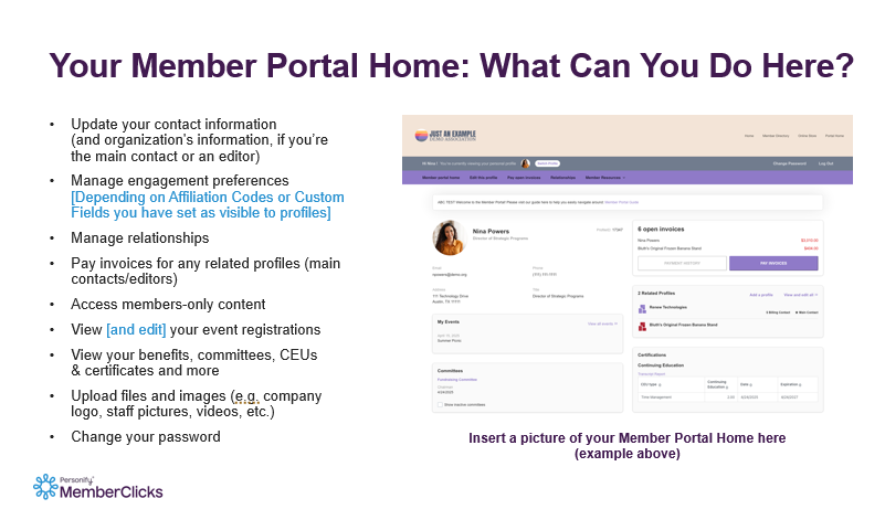 Member's Guide to the Member's Portal! – MemberClicks Trade